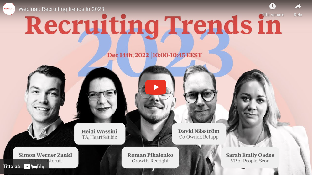 Webinar: Recruiting trends in 2023 part 1